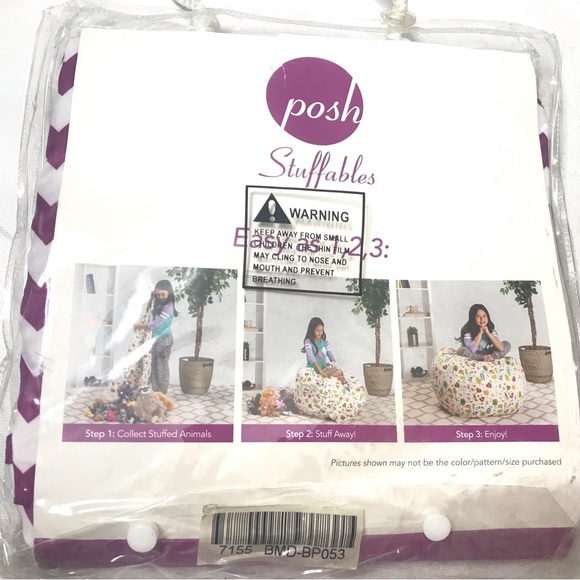 Toys | Posh Stuffables Kids Stuffed Animal Storage Bean Bag Cover ...